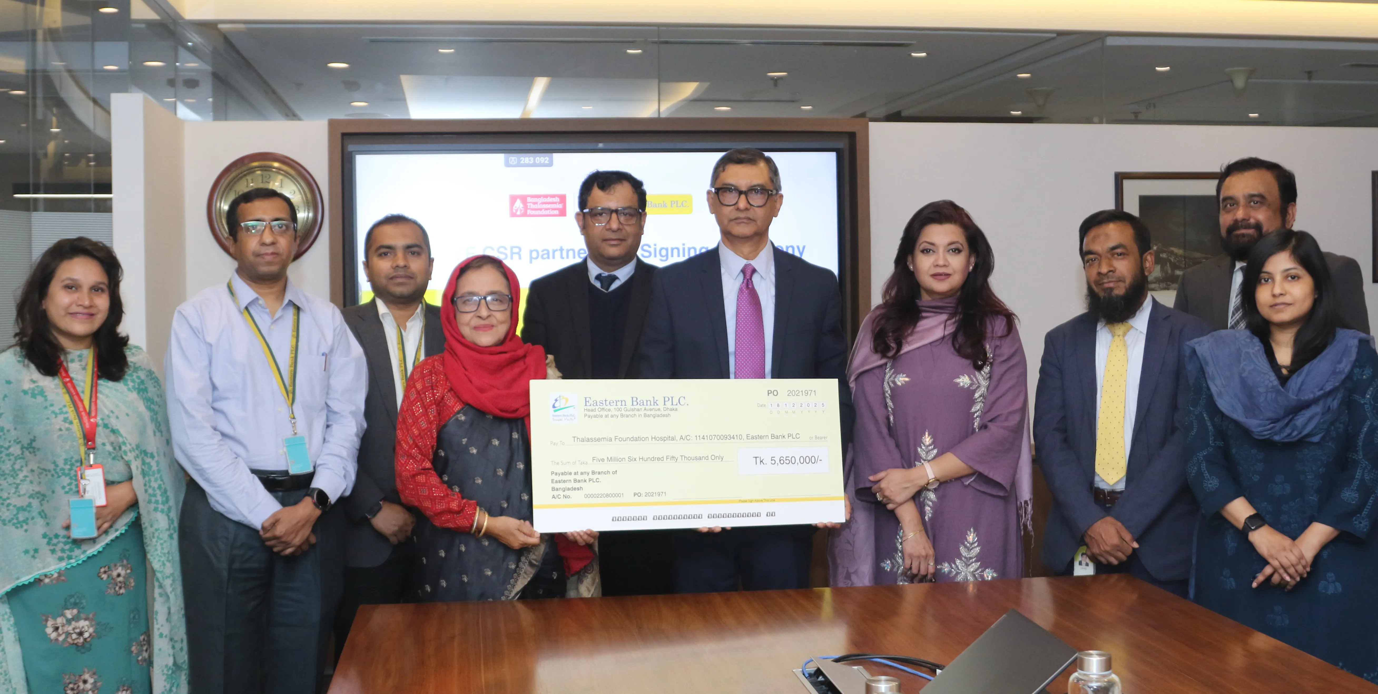 Eastern Bank PLC. | EBL partners with Bangladesh Thalassemia Foundation ...